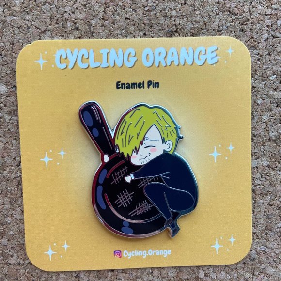 Jewelry | One Piece Vinsmoke Sanji Frying Pan Hard Enamel Pin | Poshmark